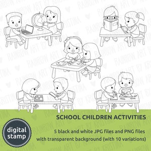 Multi Ethnic Children Math Manipulatives Clip Art, School, Learning ...