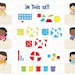 Multi Ethnic Children Math Manipulatives Clip Art, School, Learning ...