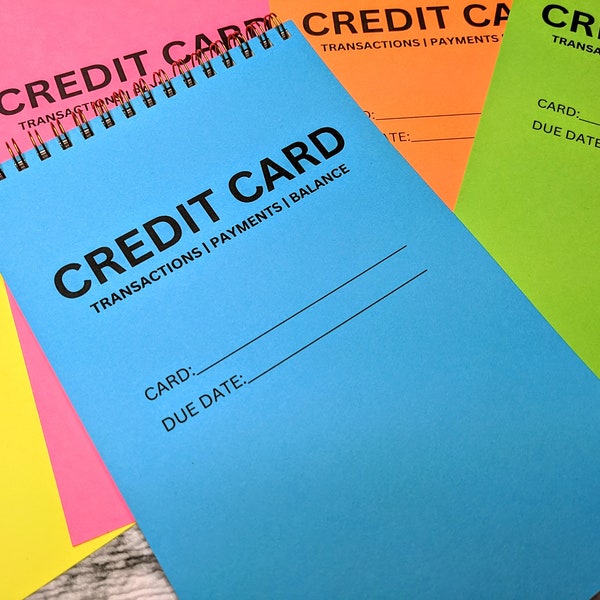 Credit Card Transaction Tracker - Etsy