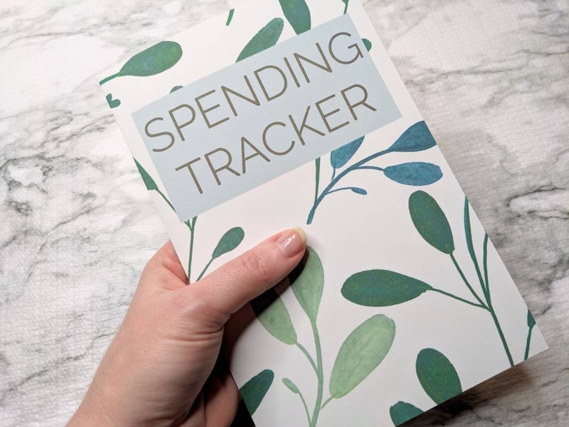 Spending Tracker Booklet for Logging Expenses, Plant Stationary Logbook ...