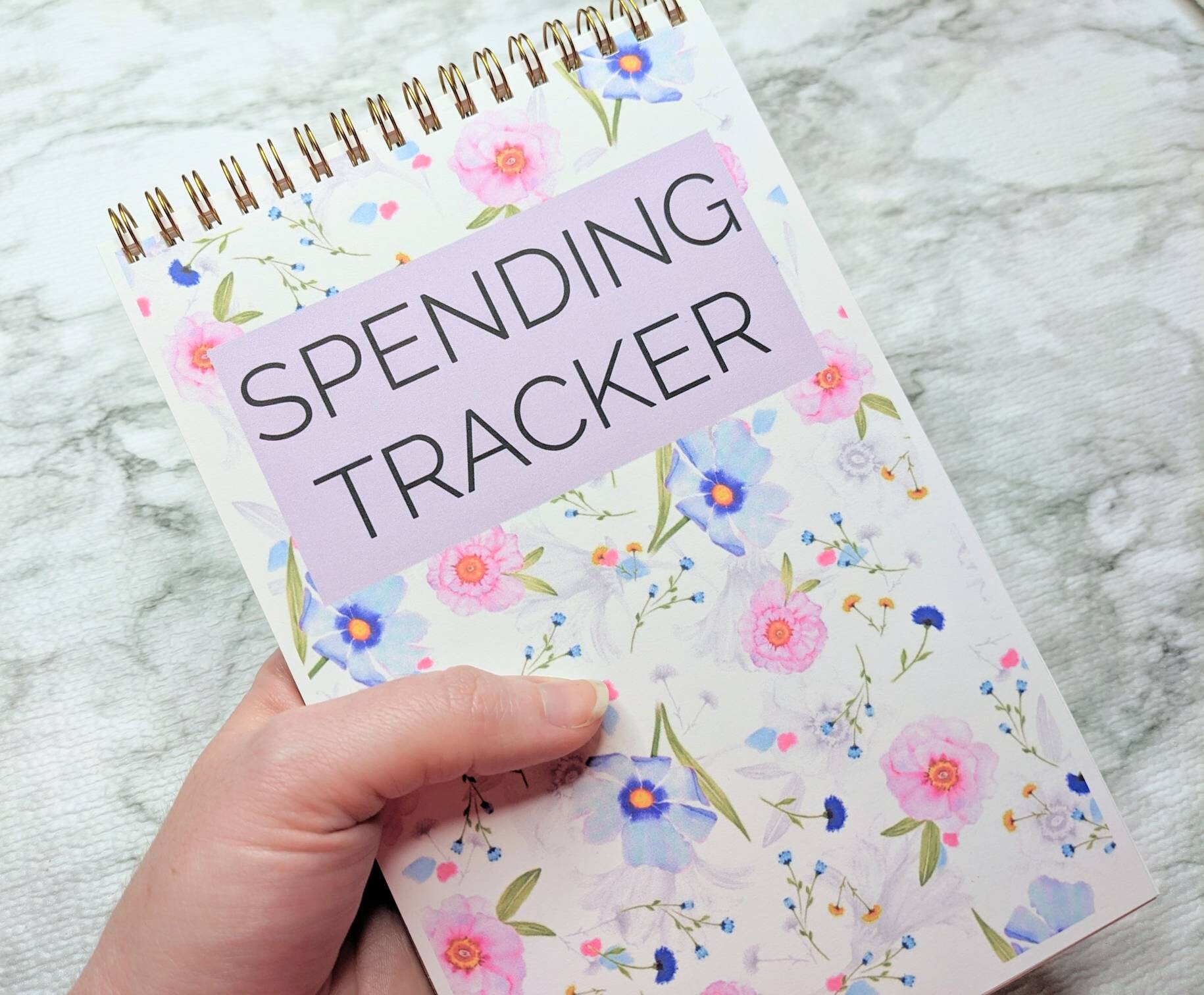 Wire Bound Spending Tracker Booklet for Logging Expenses, Vintage ...