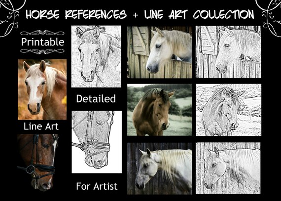 Printable Line Art for Artist Royalty Free Copyright Free | Etsy