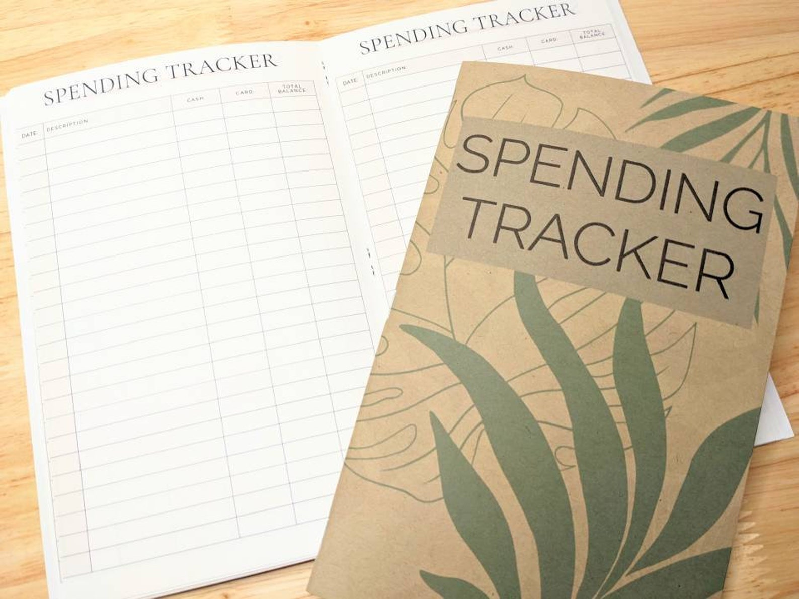 Spending Tracker Booklet for Logging Expenses Greenery Plant - Etsy