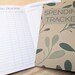 Spending Tracker Booklet for Logging Expenses, Botanical Plant ...