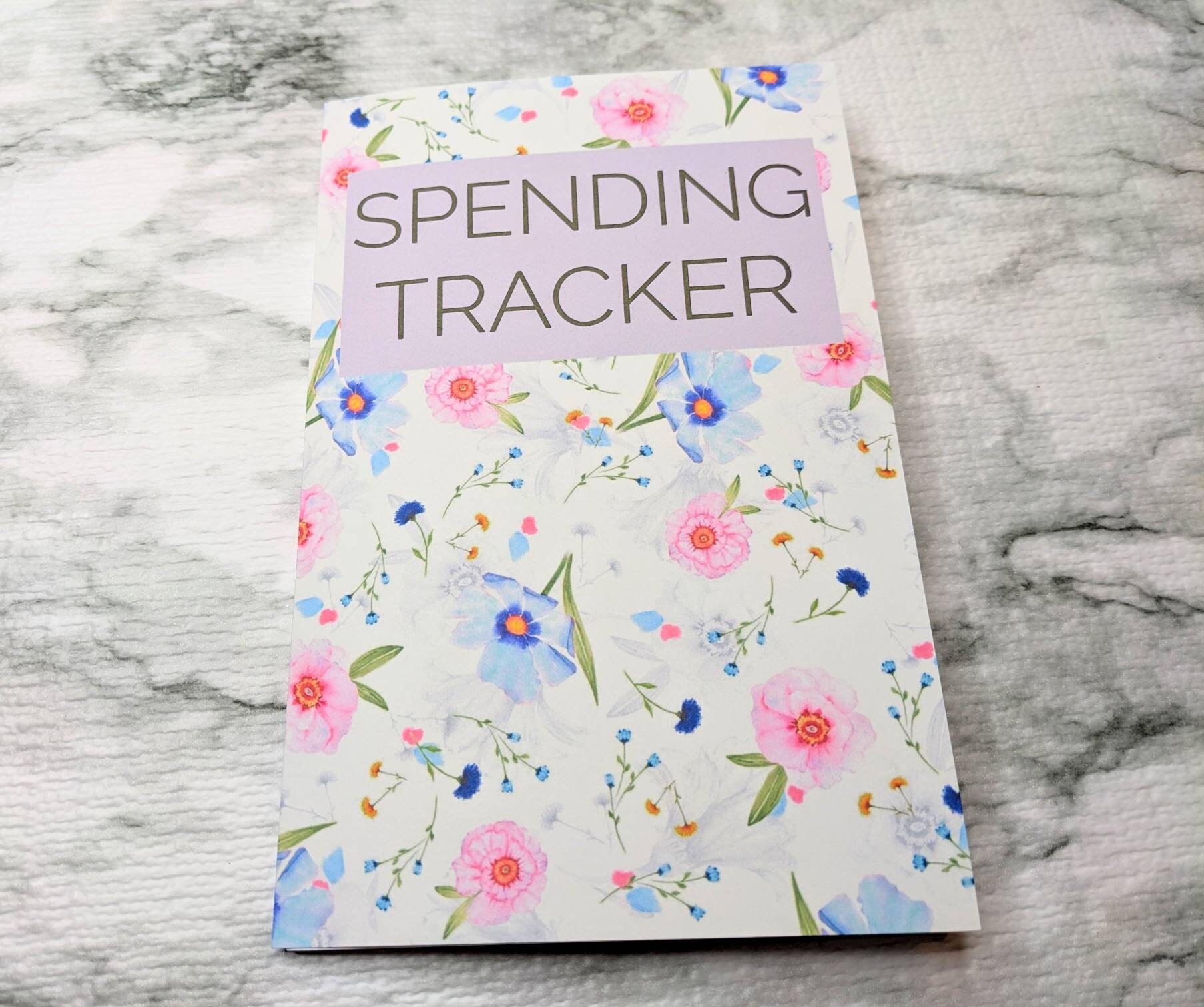 Spending Tracker Booklet for Logging Expenses, Vintage Floral ...