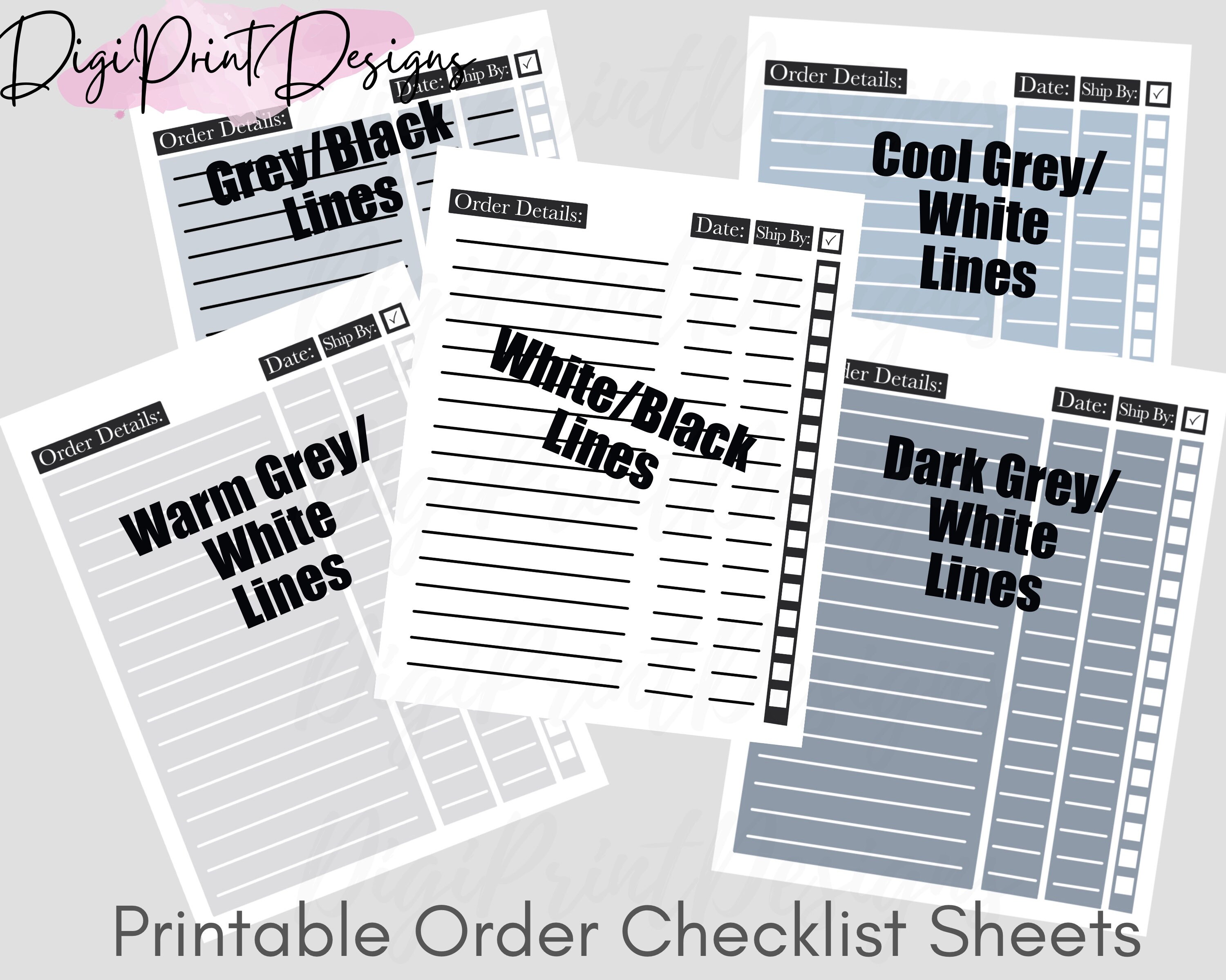 Printable Order Checklist // Etsy Seller Organization / Small Business ...