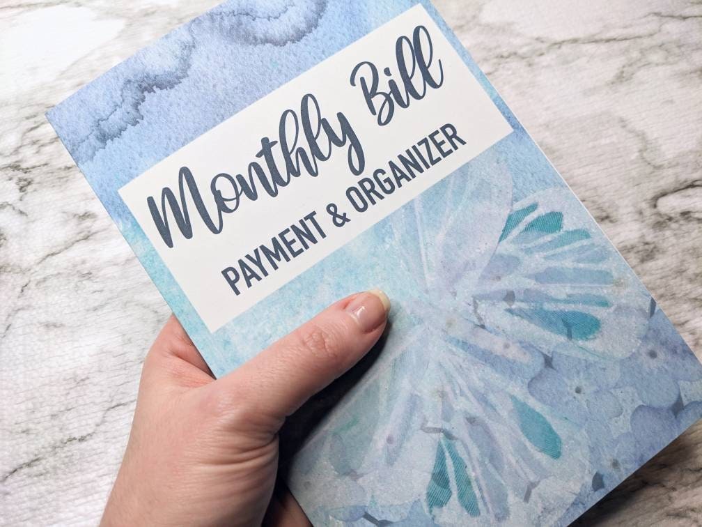 Monthly Bill and Expense Organizer, Logbook for Bills, Payment Journal ...