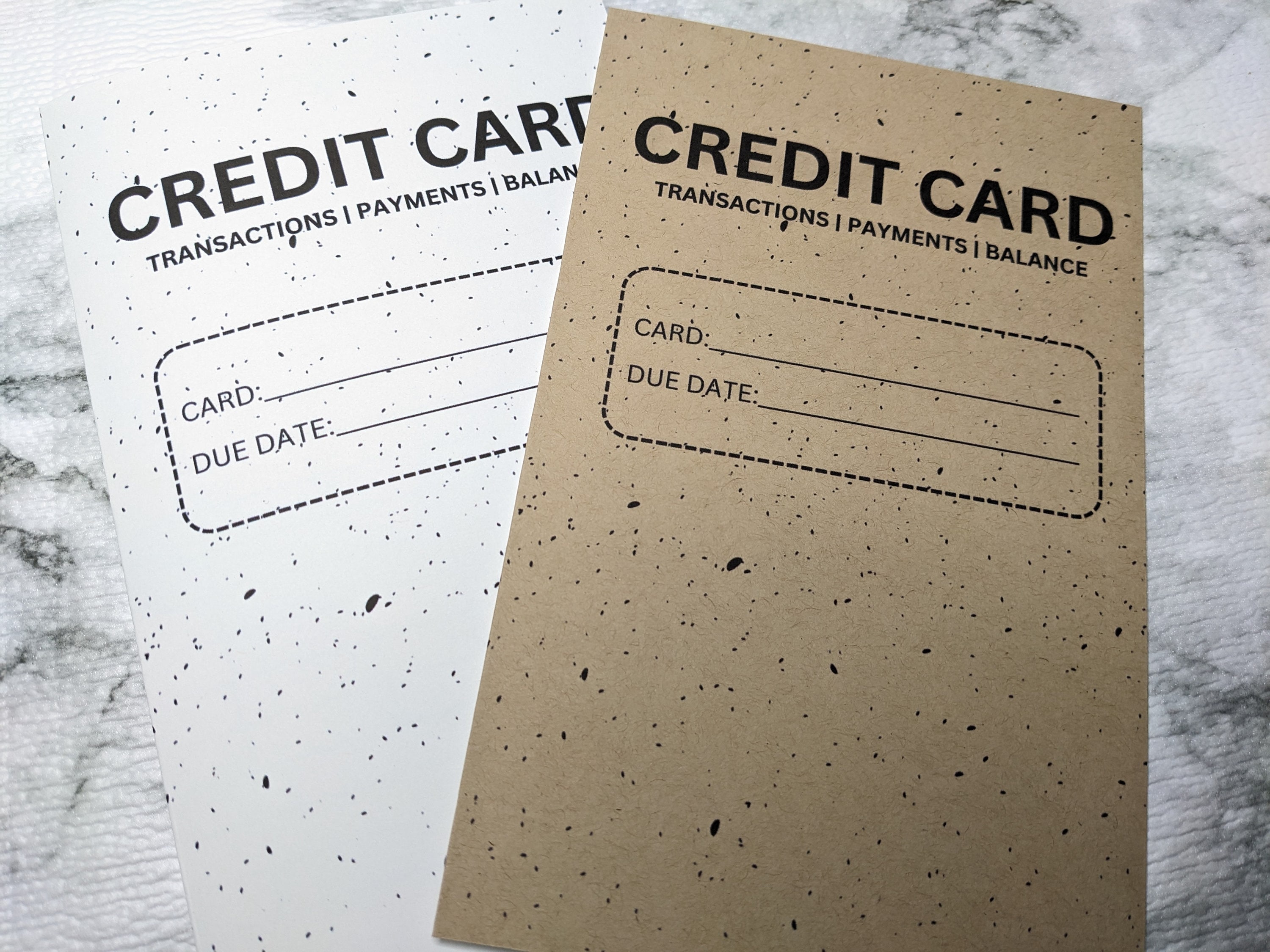 Credit Card Transaction Logbook, Flat Staple Bound Finance Planner ...