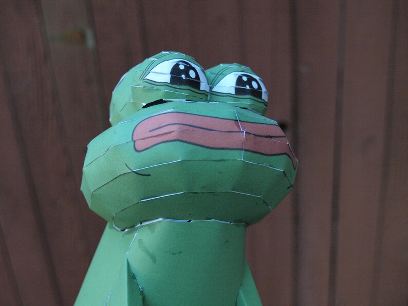 Pepe the Frog DIY Paper Model - Etsy