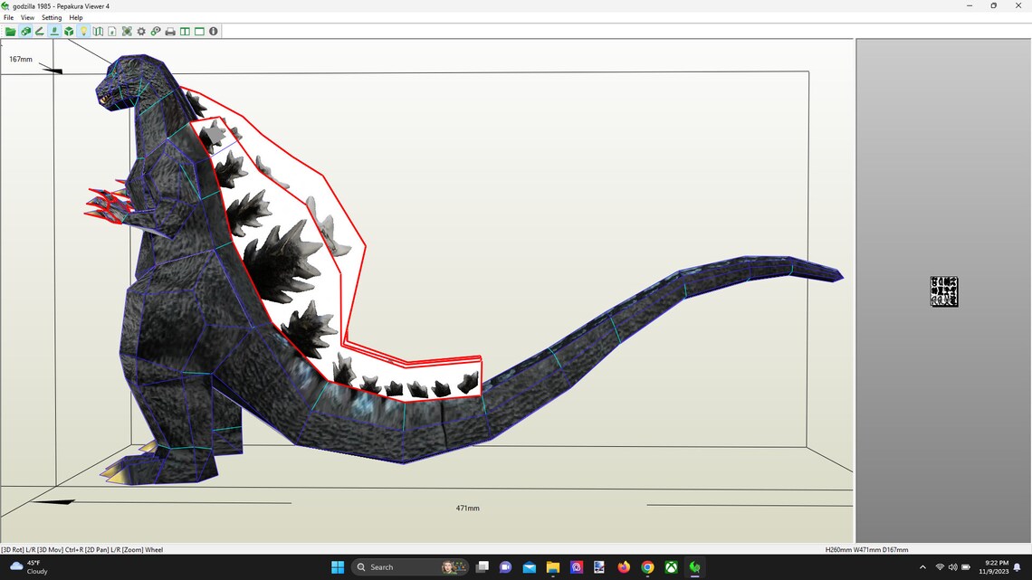 Godzilla 1985 DIY Papercraft Model - Etsy
