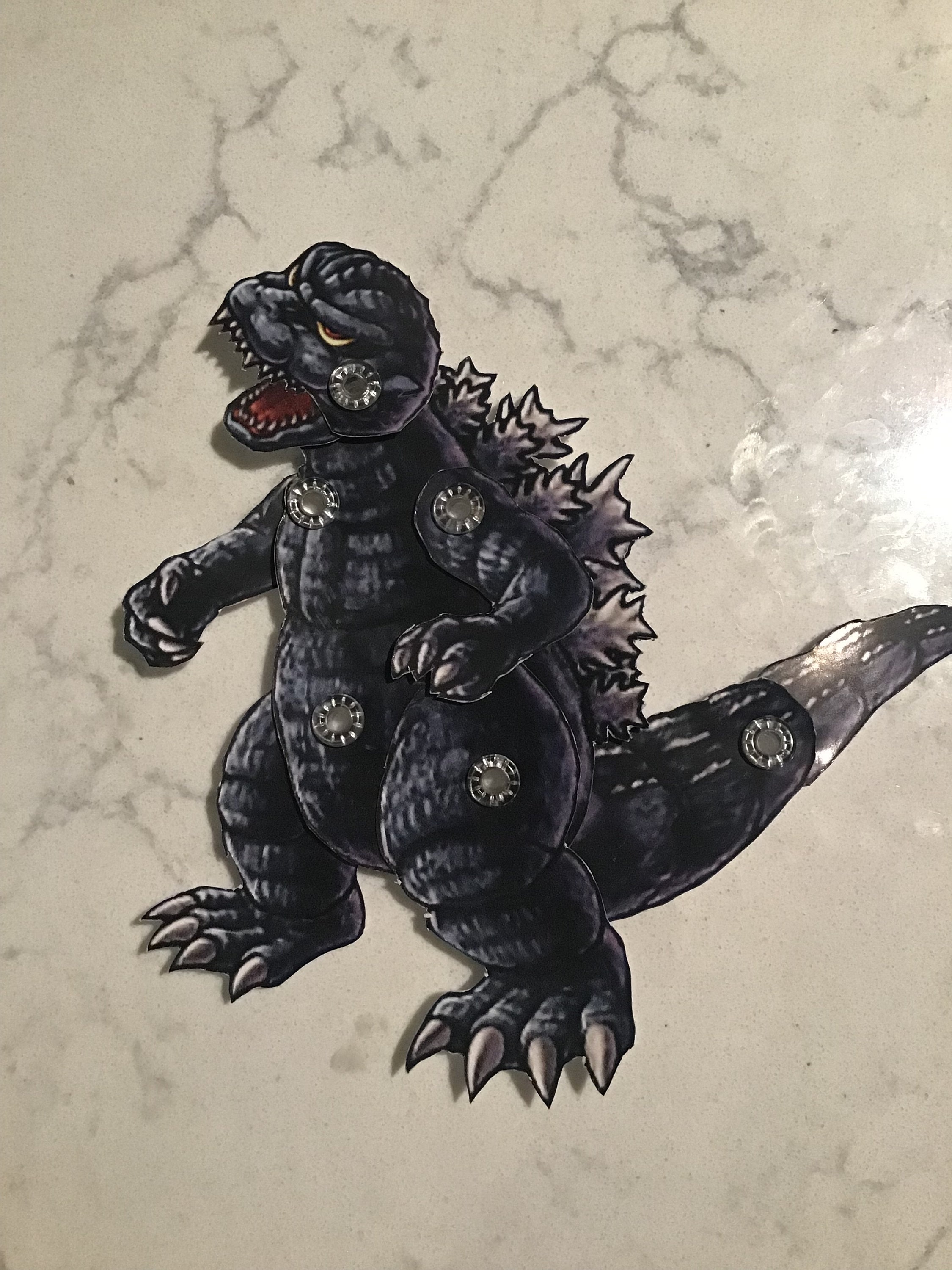 Godzilla 1984 Articulated Paper Doll DIY Very Easy to Make (Download ...