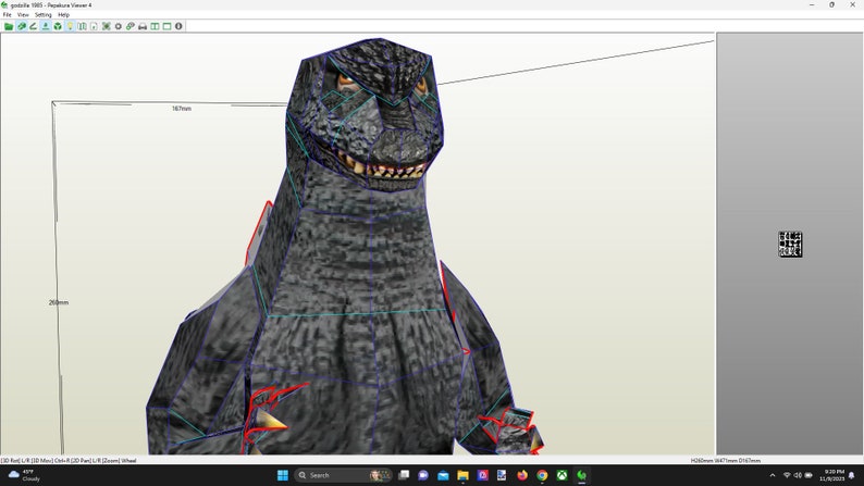 Godzilla 1985 DIY Papercraft Model - Etsy Israel