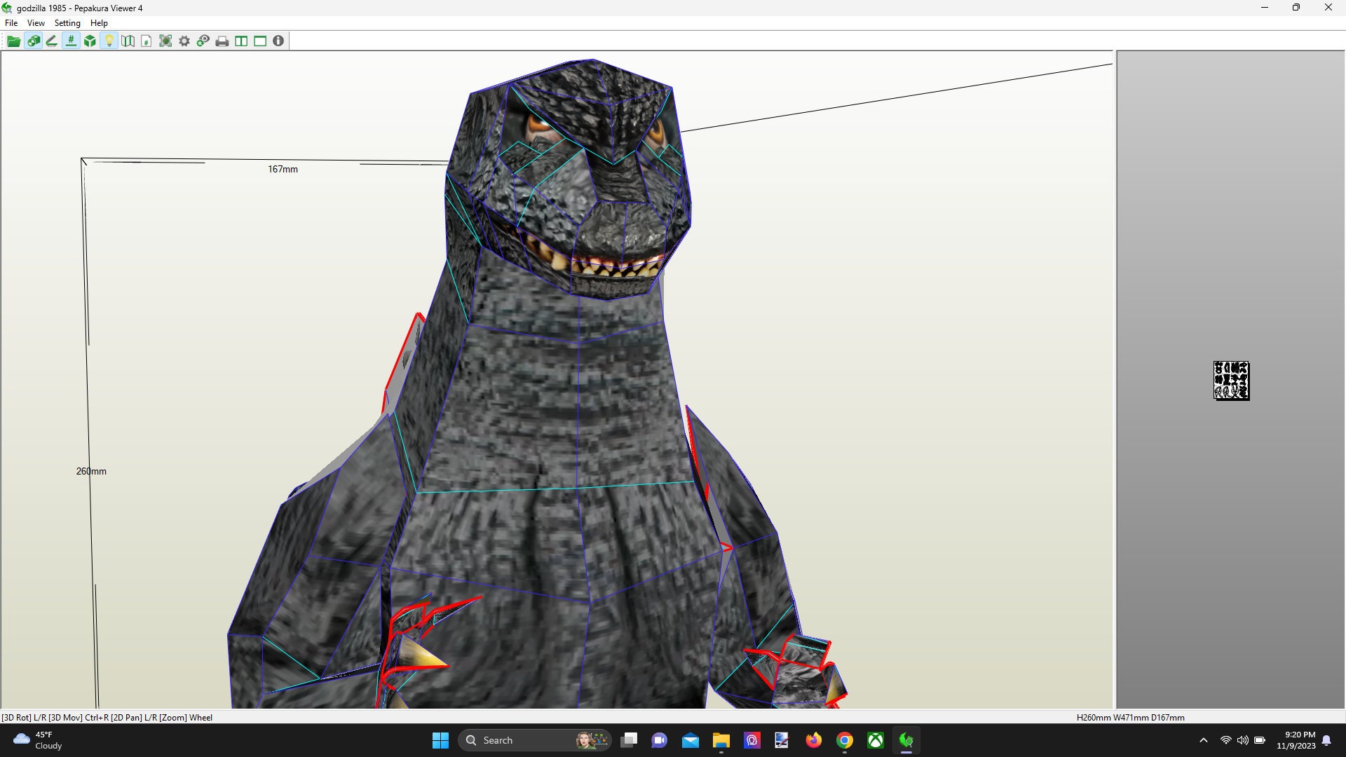 Godzilla 1985 DIY Papercraft Model - Etsy