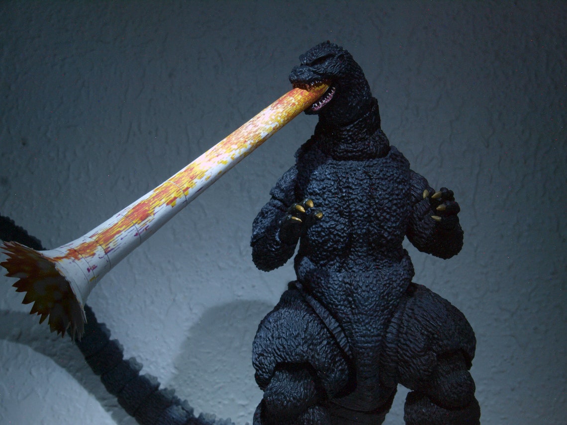 Papercraft Godzilla Atomic Breath Effect Part red Super Easy - Etsy