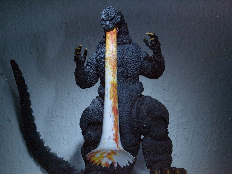 Papercraft Godzilla Atomic Breath Effect Part red Super Easy - Etsy