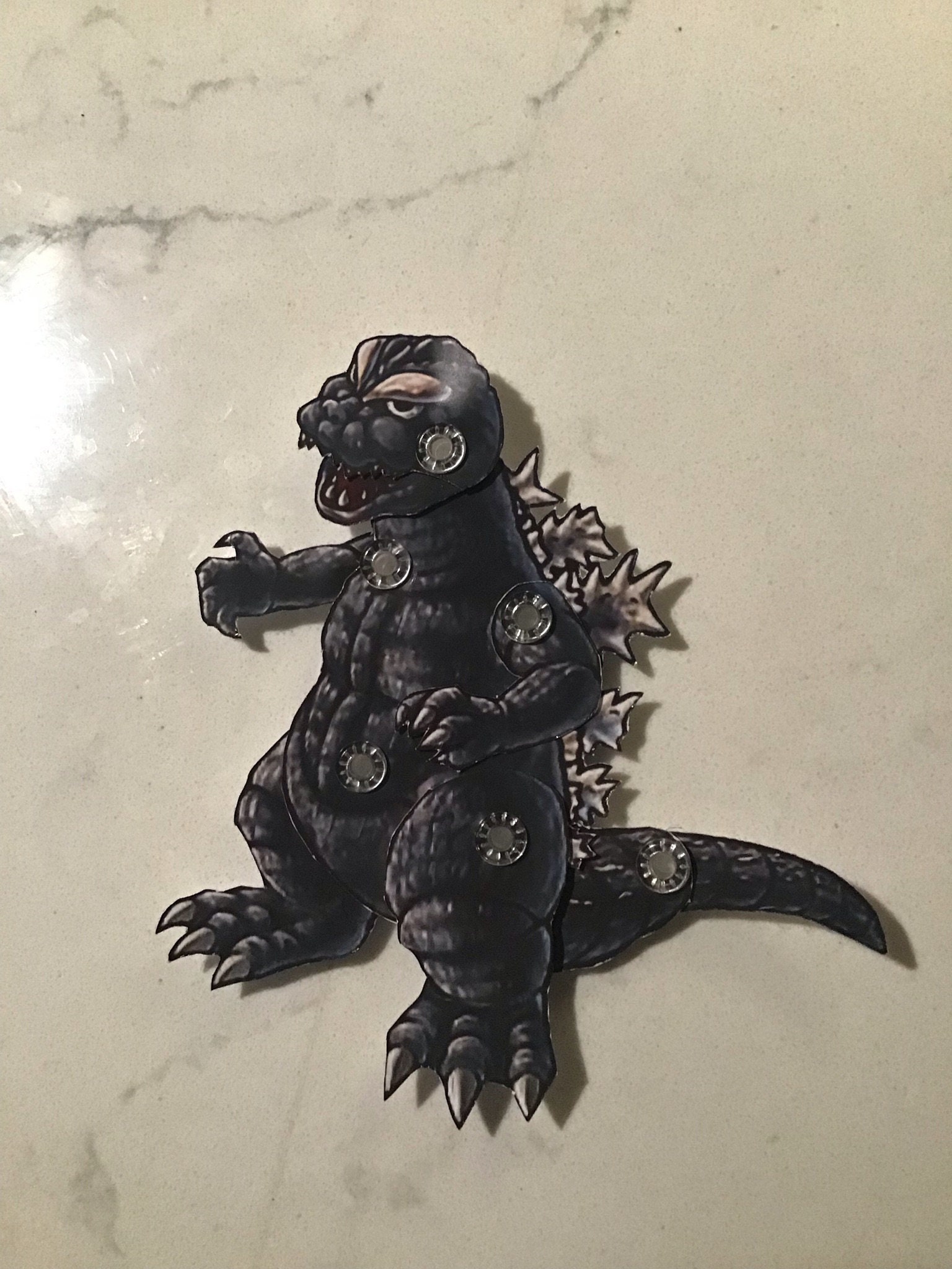 Godzilla 1964 Articulated Paper Doll DIY Very Easy to Make - Etsy