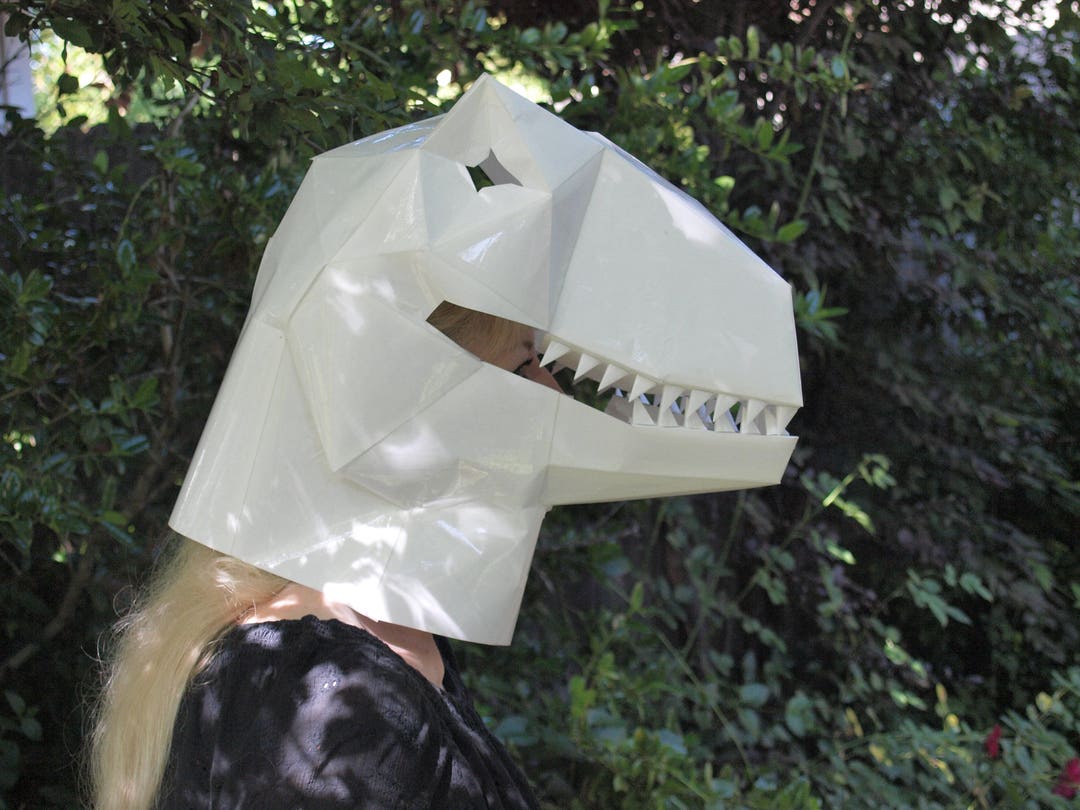 Velociraptor Paper Mask DIY - Etsy