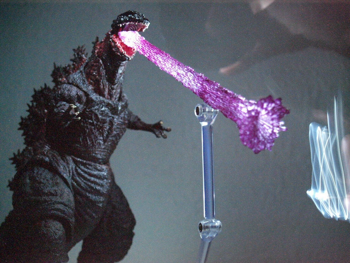 S.H. Monsterarts Shin Godzilla Custom Purple Atomic Breath - Etsy