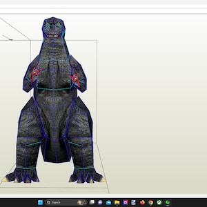Godzilla 1985 DIY Papercraft Model - Etsy