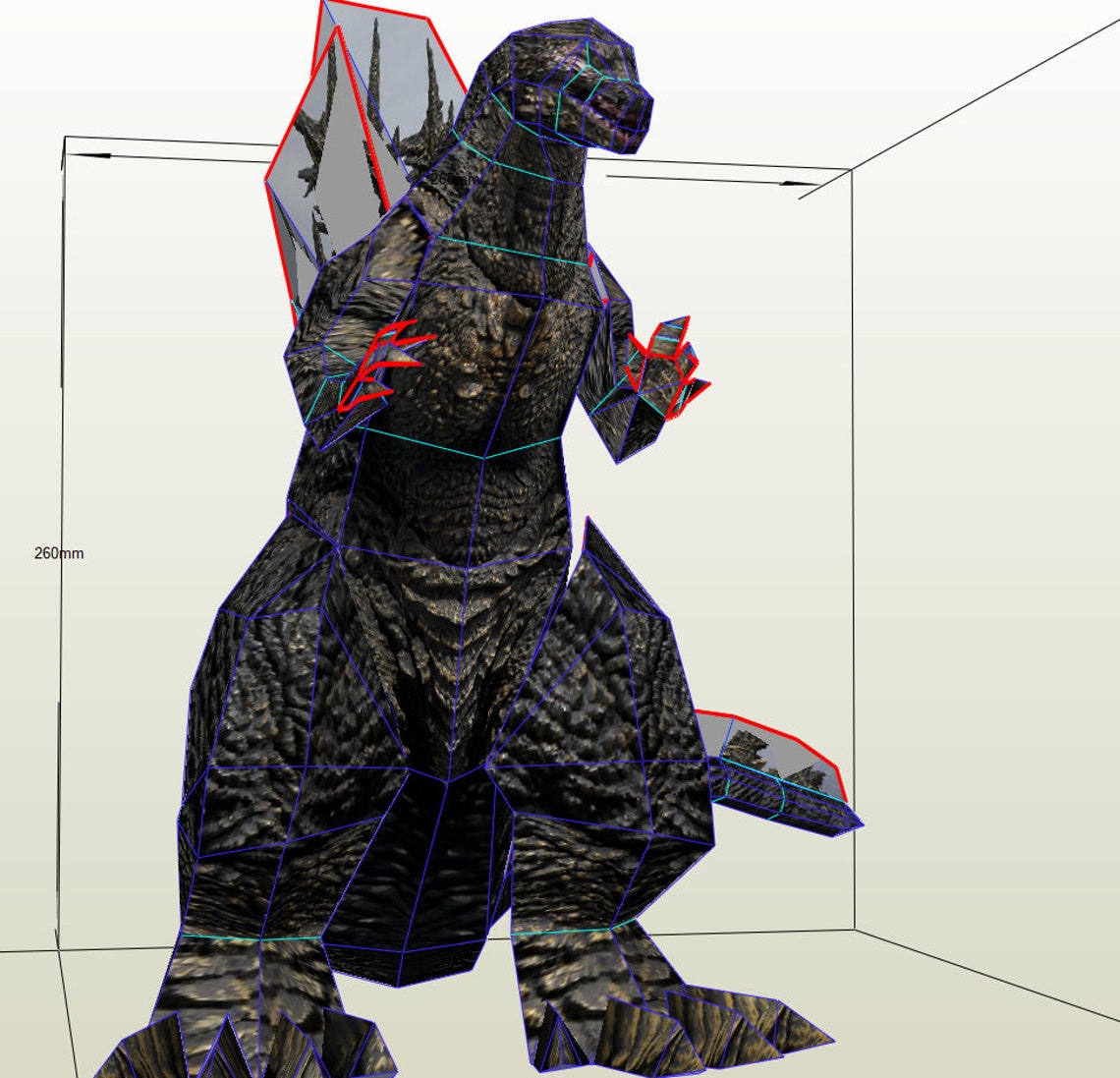 Godzilla 2023 DIY Papercraft Model - Etsy