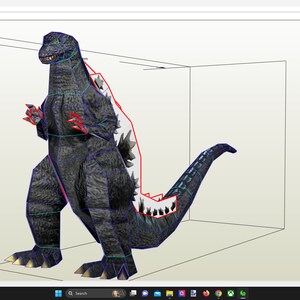 Godzilla 1985 DIY Papercraft Model - Etsy
