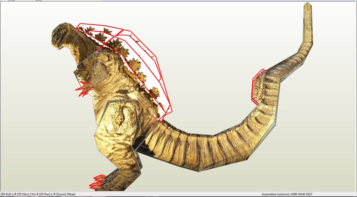 Shin Godzilla Maquette Version Papercraft - Etsy