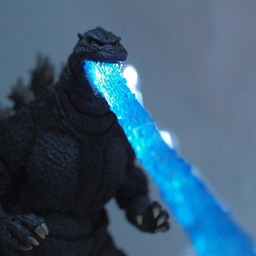 S.H. Monsterarts Godzilla 1995 Custom Blue Atomic Breath - Etsy