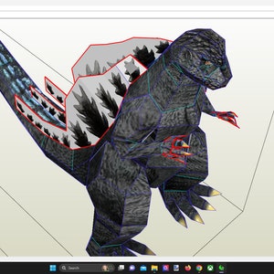 Godzilla 1985 DIY Papercraft Model - Etsy