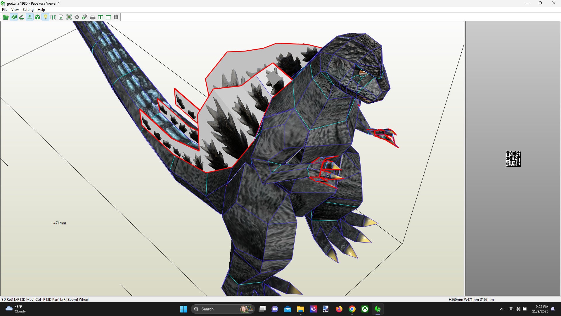 Godzilla 1985 DIY Papercraft Model - Etsy UK