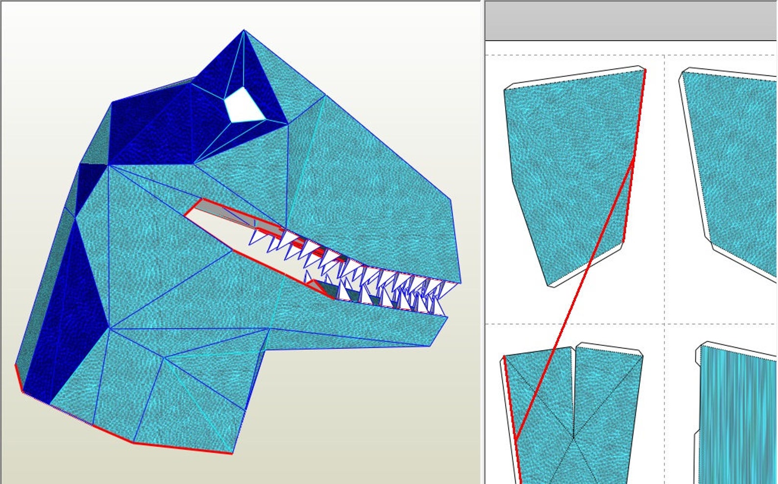 Velociraptor Paper Mask DIY - Etsy