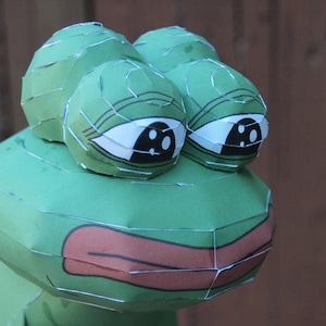 Pepe the Frog DIY Paper Model - Etsy