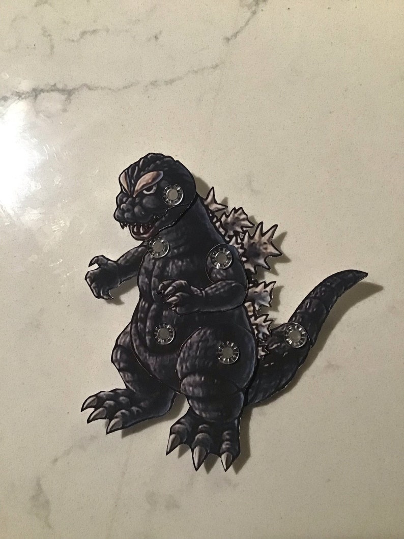 Godzilla 1964 Articulated Paper Doll DIY Very Easy to Make - Etsy