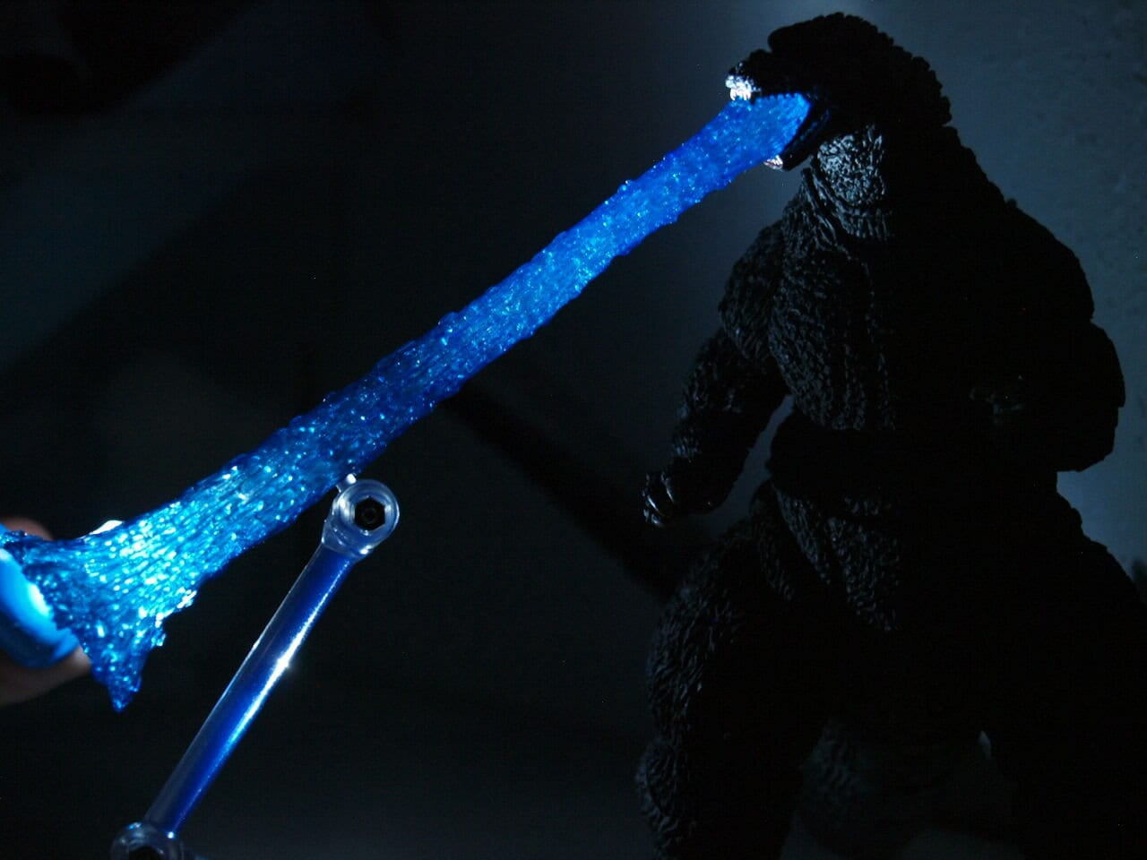 S.H. Monsterarts Godzilla 1995 Custom Blue Atomic Breath - Etsy