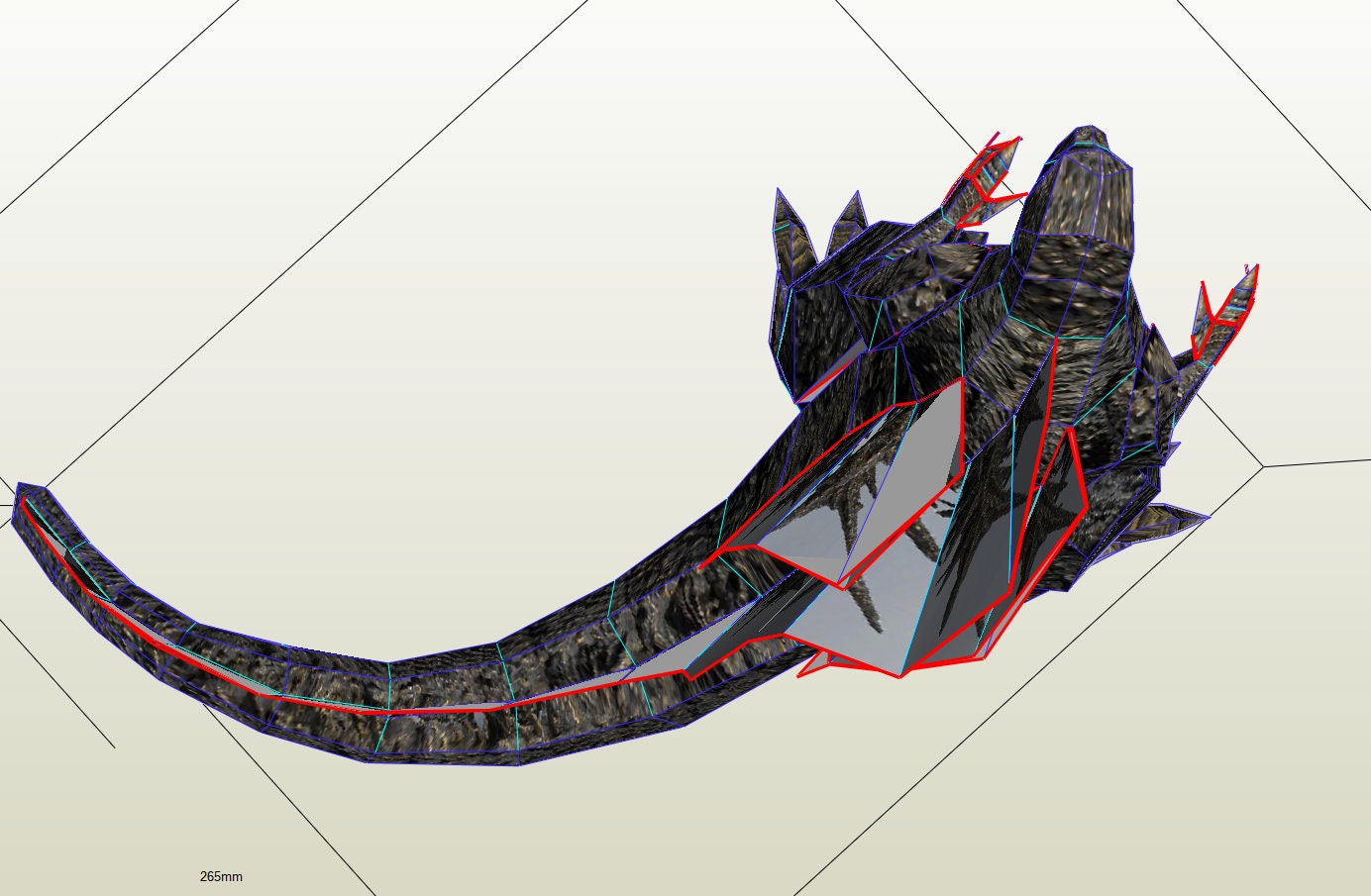 Modelo de manualidades en papel DIY Godzilla 2023 - Etsy México