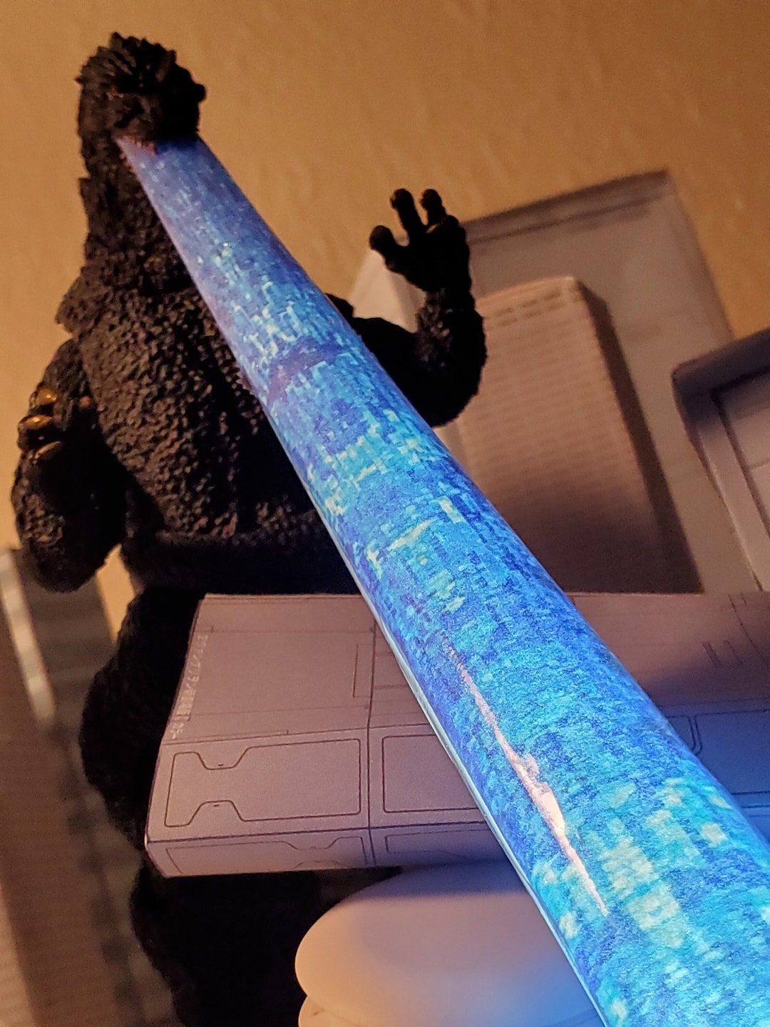 Godzilla DIY Atomic Breath Effect Paper Wrap Blue - Etsy