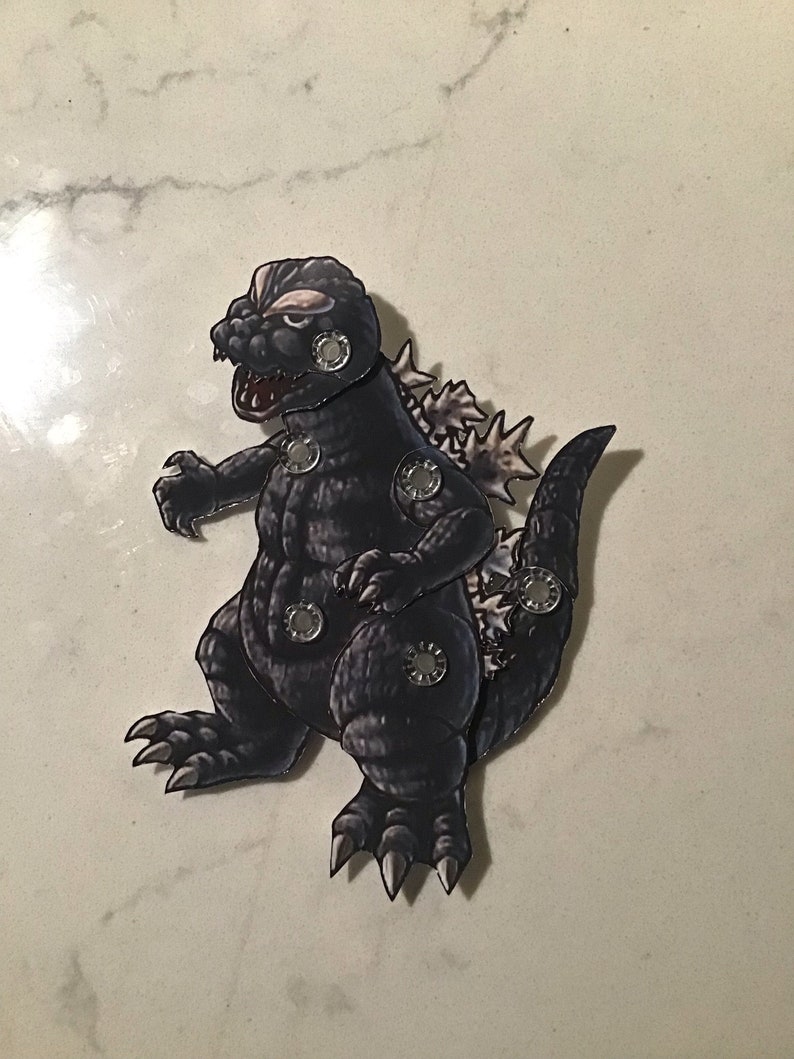 Godzilla 1964 Articulated Paper Doll DIY Very Easy to Make - Etsy