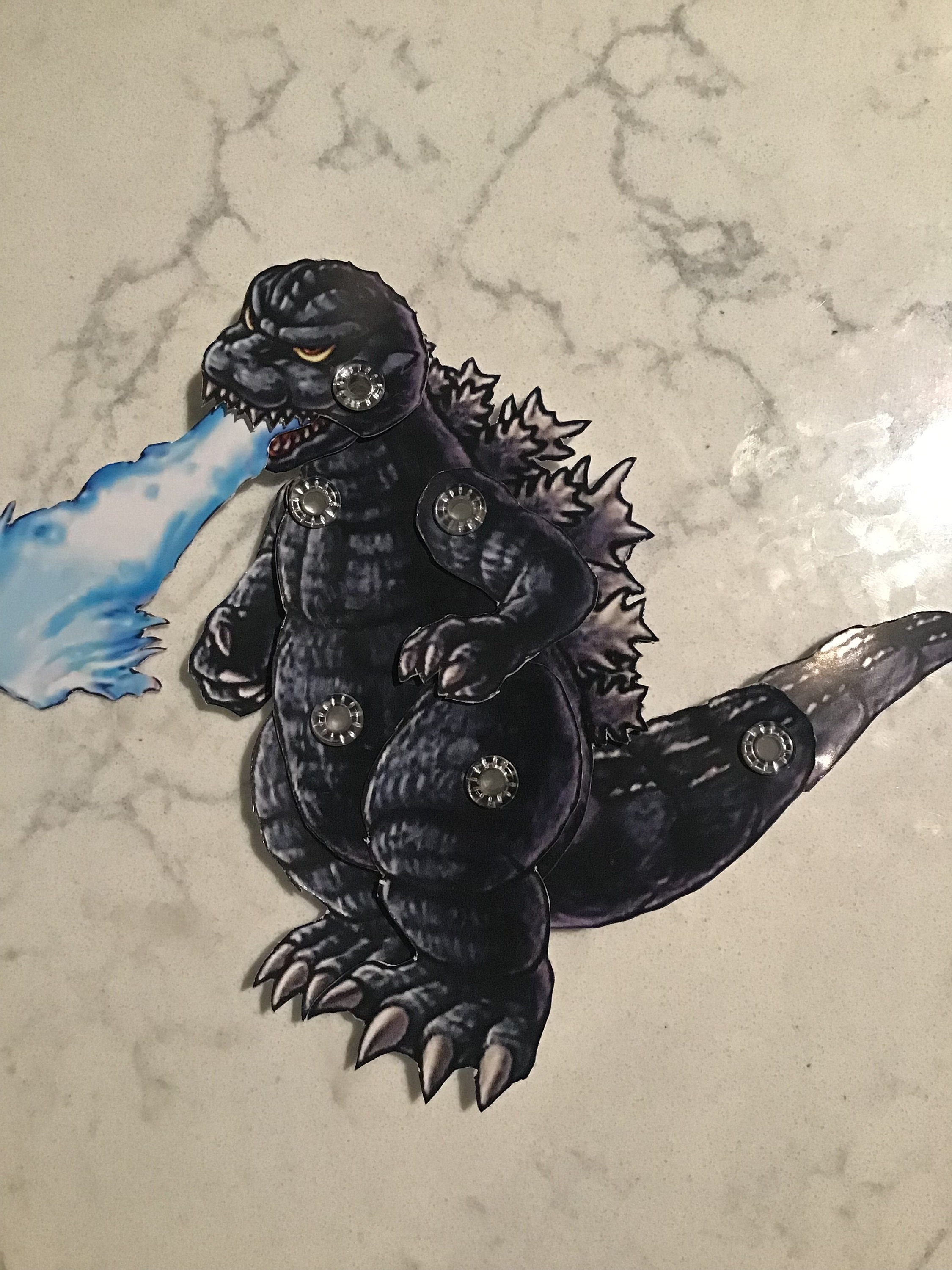 Godzilla 1984 Articulated Paper Doll DIY Very Easy to Make (Download ...