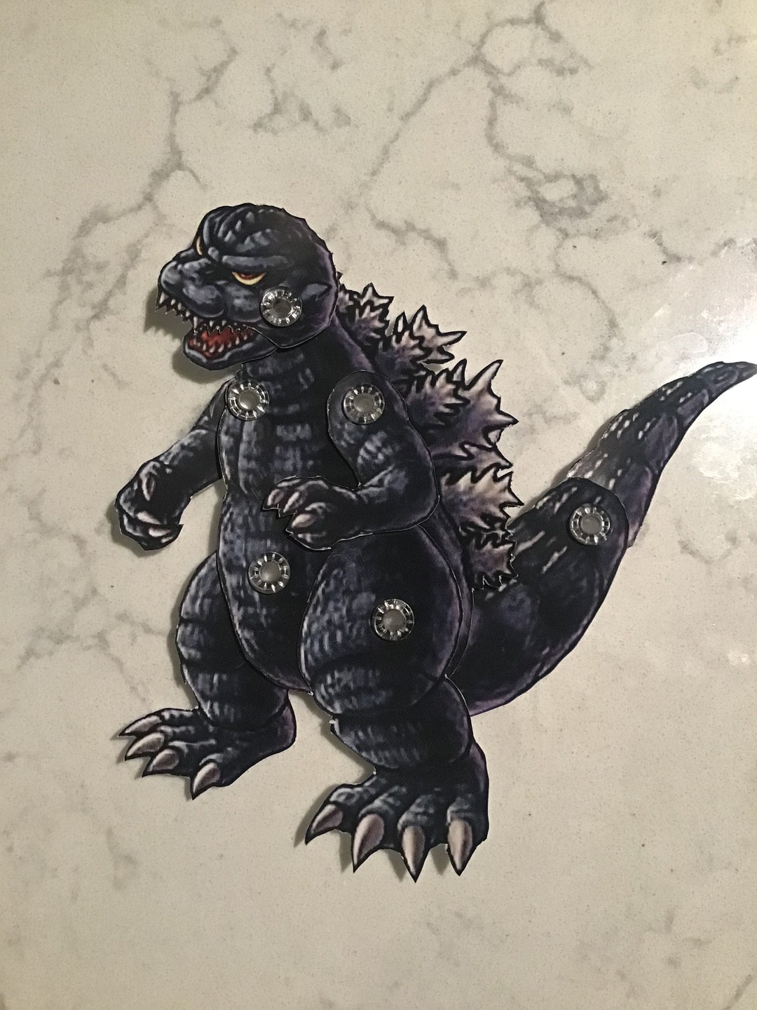 Godzilla 1984 Articulated Paper Doll DIY Very Easy to Make - Etsy
