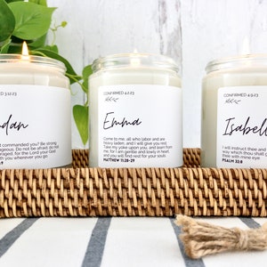 Custom Confirmation Candle Soy 8 Oz Confirmation Gift for - Etsy