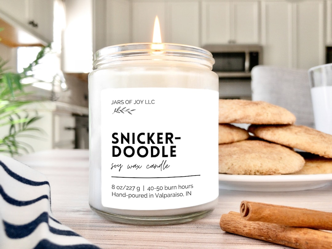 Snickerdoodle Cookie Candle; Bakery Scented Candle; Christmas Soy ...