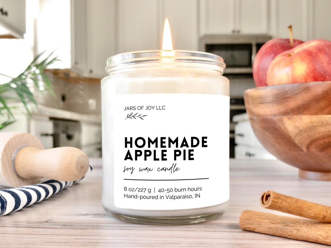 Baked Apple Pie Candle; Cinnamon Apple Candle; Autumn Soy Candle; Fall ...