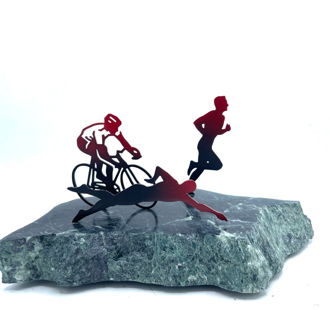 Triathlon Sculpture. Nothing Says TRIATHLETE Like Stone and - Etsy