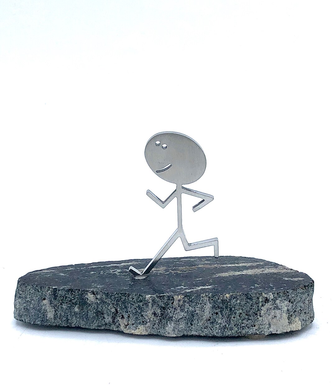 Handmade Runner Sculpture: Male Runner Mounted on Stone - Etsy