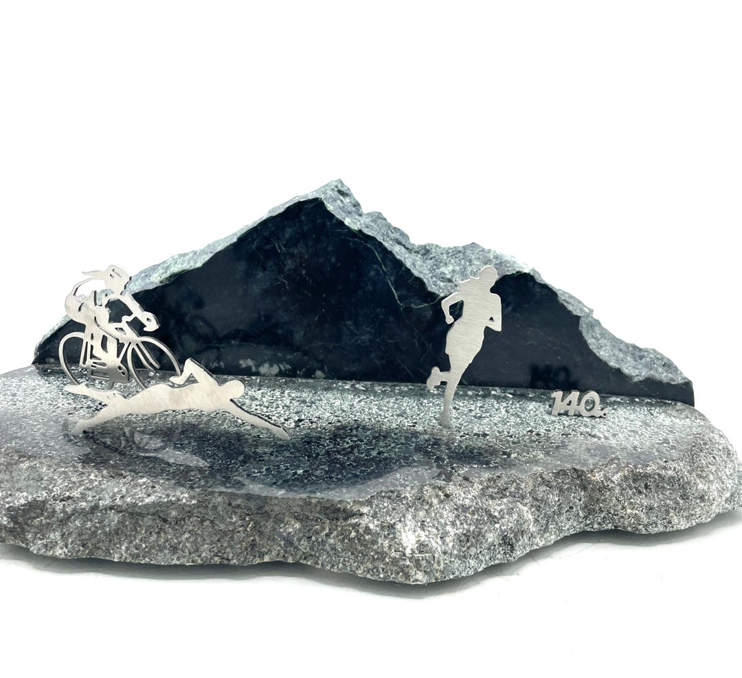 Triathlon Sculpture. Nothing Says TRIATHLETE Like Stone and Steel ...