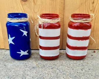 American Flag Jars - Etsy