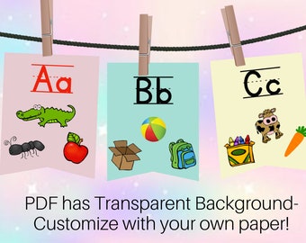 ABC Classroom Banners | Phonics Posters | Kindergarten | Primary Grades ...