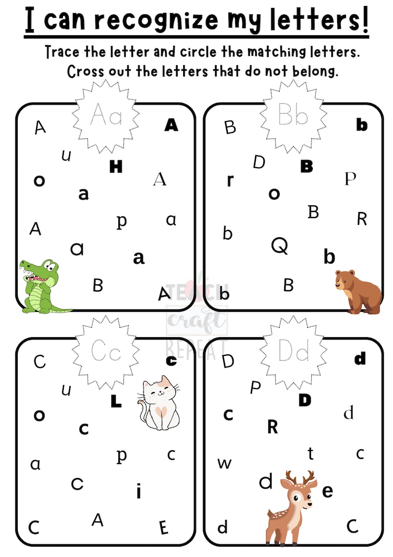 Welcome to the Zoo: a Printable ABC Coloring & Activity Book - Etsy