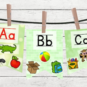 ABC Classroom Banners | Phonics Posters | Kindergarten | Primary Grades ...