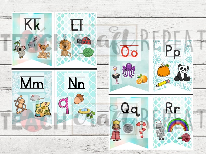ABC Classroom Banners | Phonics Posters | Kindergarten | Primary Grades ...