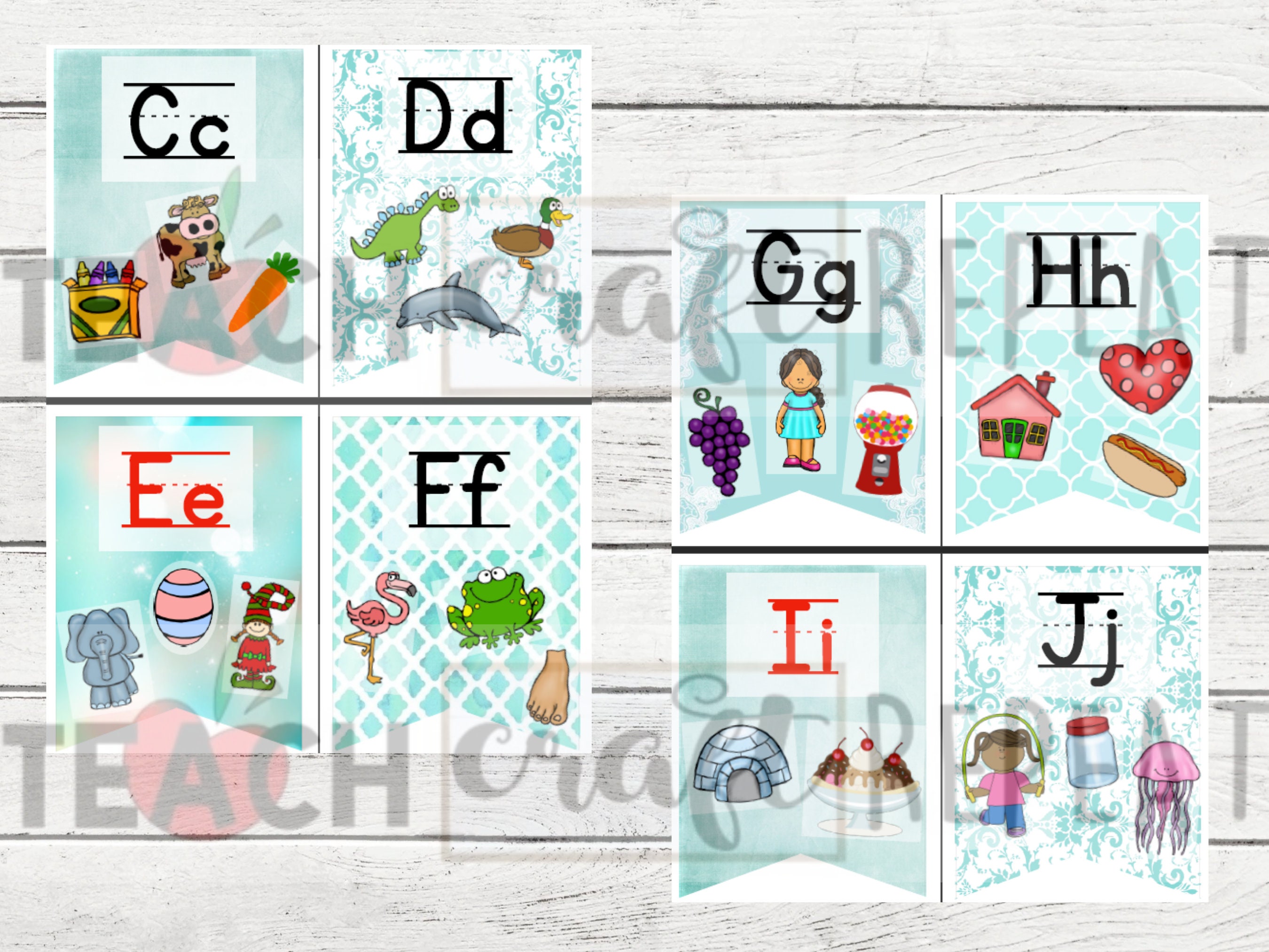 ABC Classroom Banners | Phonics Posters | Kindergarten | Primary Grades ...